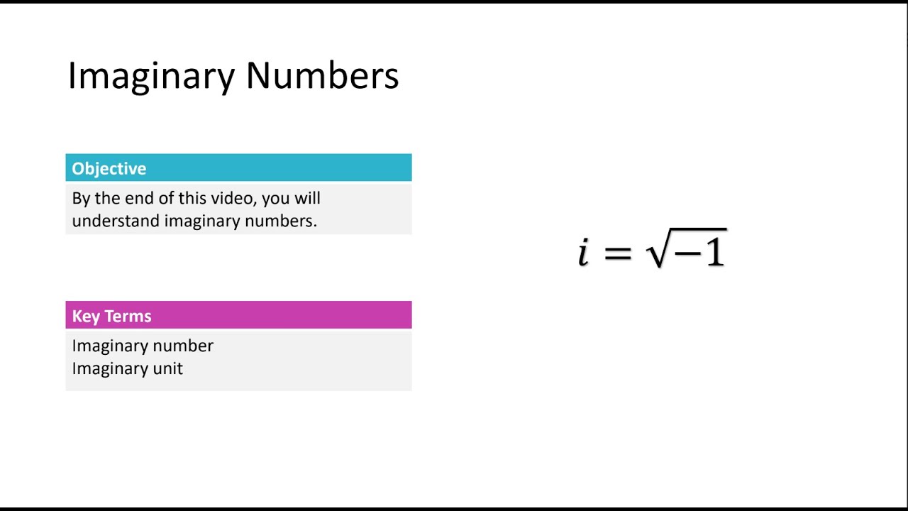 Imaginary Numbers Puzzle