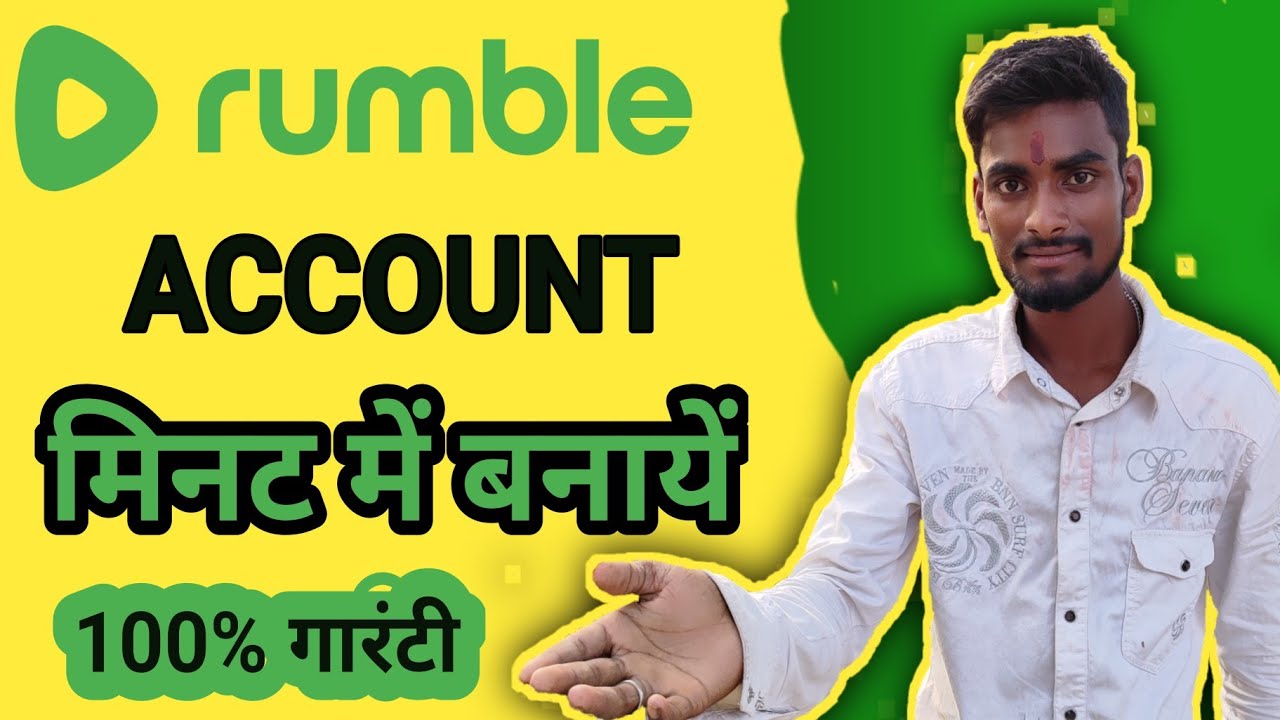 rumble account banana sikhe|| how to create rumble account - YouTube