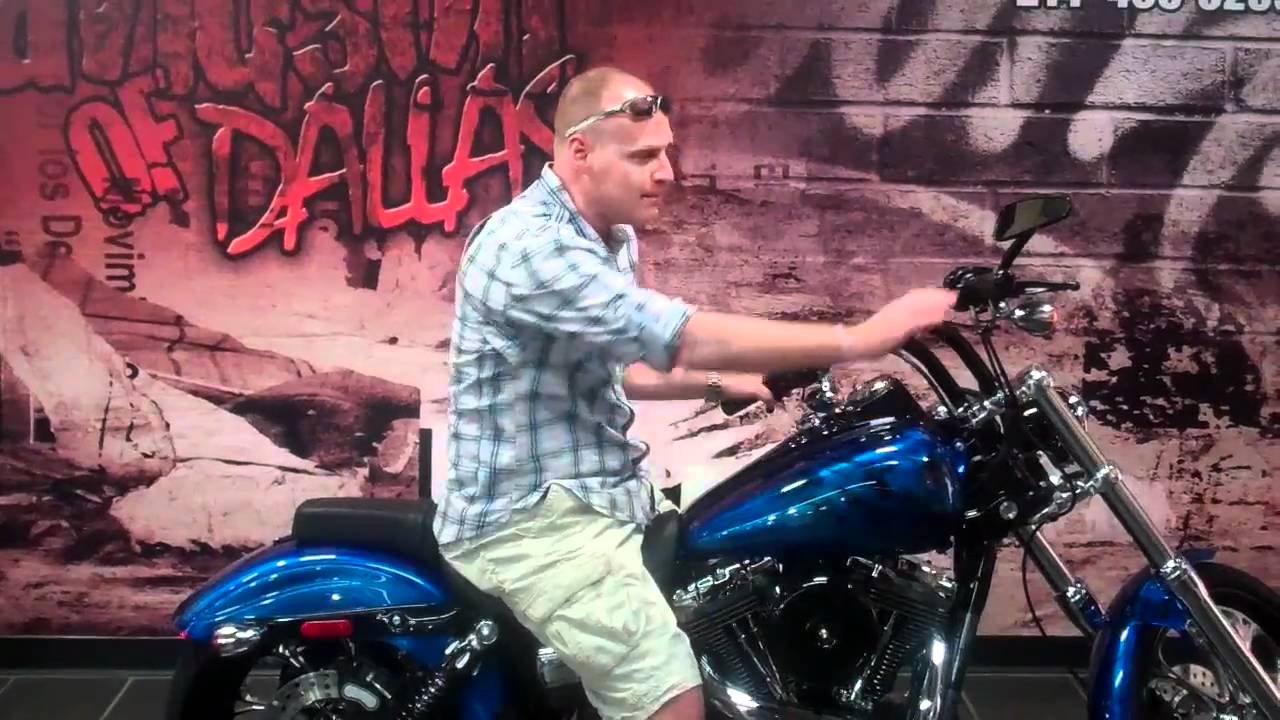 Jeremy McNamara and his awesome custom built Wide Glide @ HD of Dallas ...