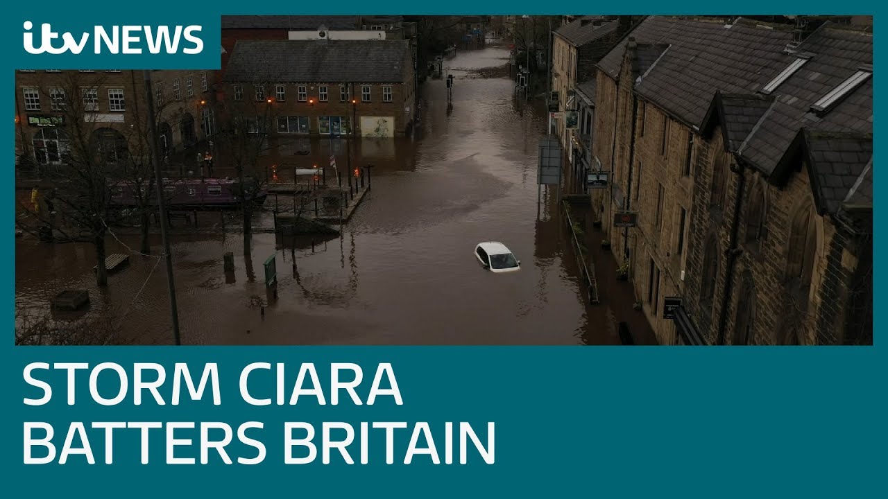 Storm Ciara brings flooding and severe disruption to UK | ITV News ...