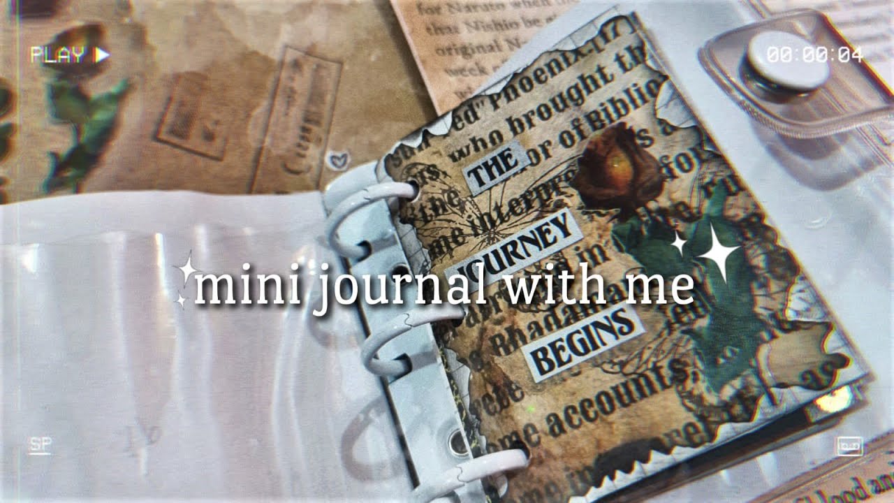 Mini Journal - Journal With Me || Journal ASMR || Art Journaling || A3 ...