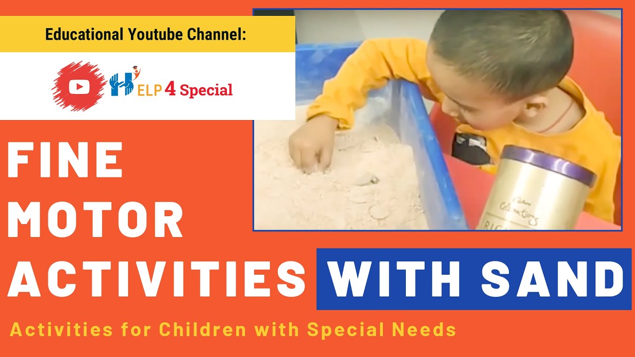 Fine Motor Activities with Sand | Help 4 Special - YouTube