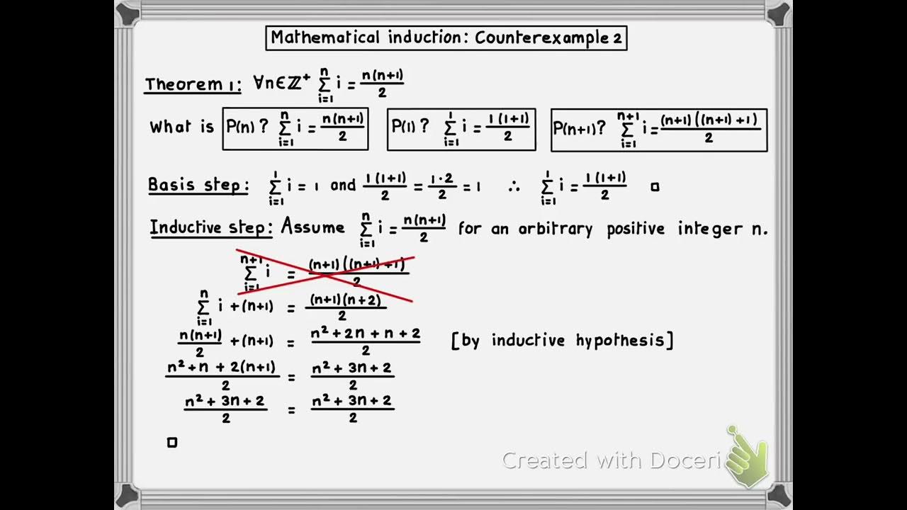 Discrete Structures [Lecture 24 / Segment 6] - Introduction to mathematical induction - Part 6/6 ...