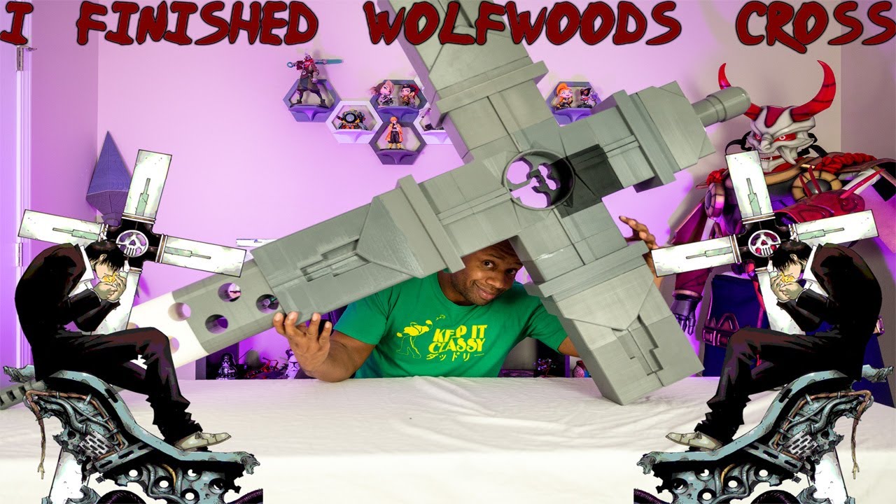 3D Printing Wolfwoods Cross From Trigun - YouTube