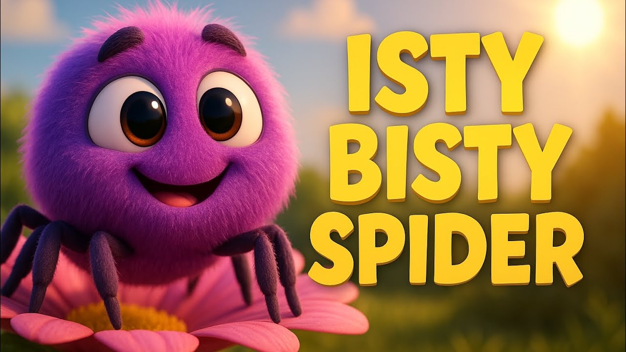Isty Bisty Spider in 3D! 🕷️ | Fun Kids Rhyme | Baby Learning Songs ...