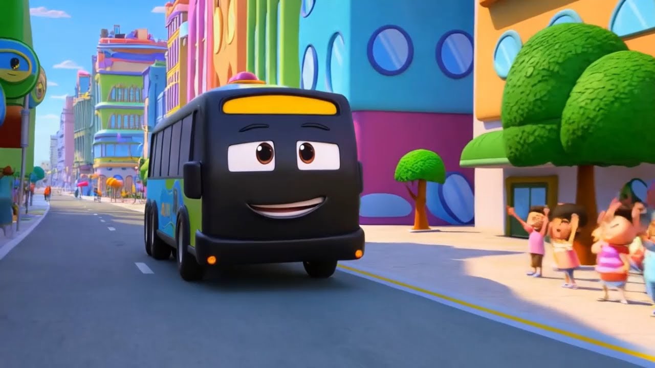 Meet the Friendliest Buses Ever! 🎵 Fun Songs for Kids - Kids Nursery ...