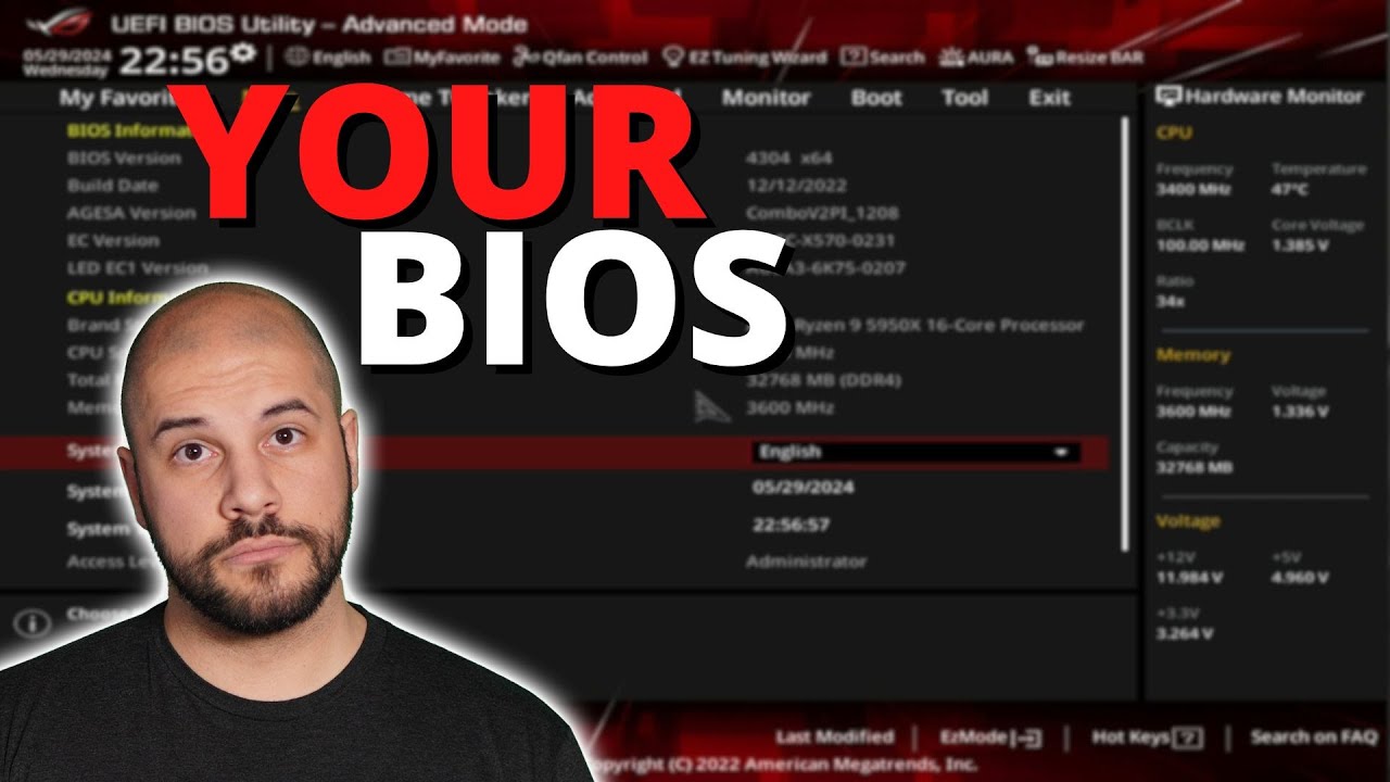 Diving Into Your BIOS | Settings You Should Know! - YouTube