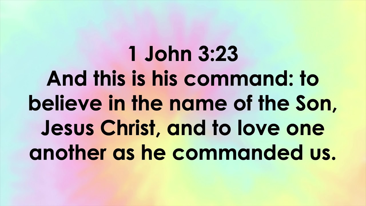 Practice With Me 1 John 3 23 YouTube