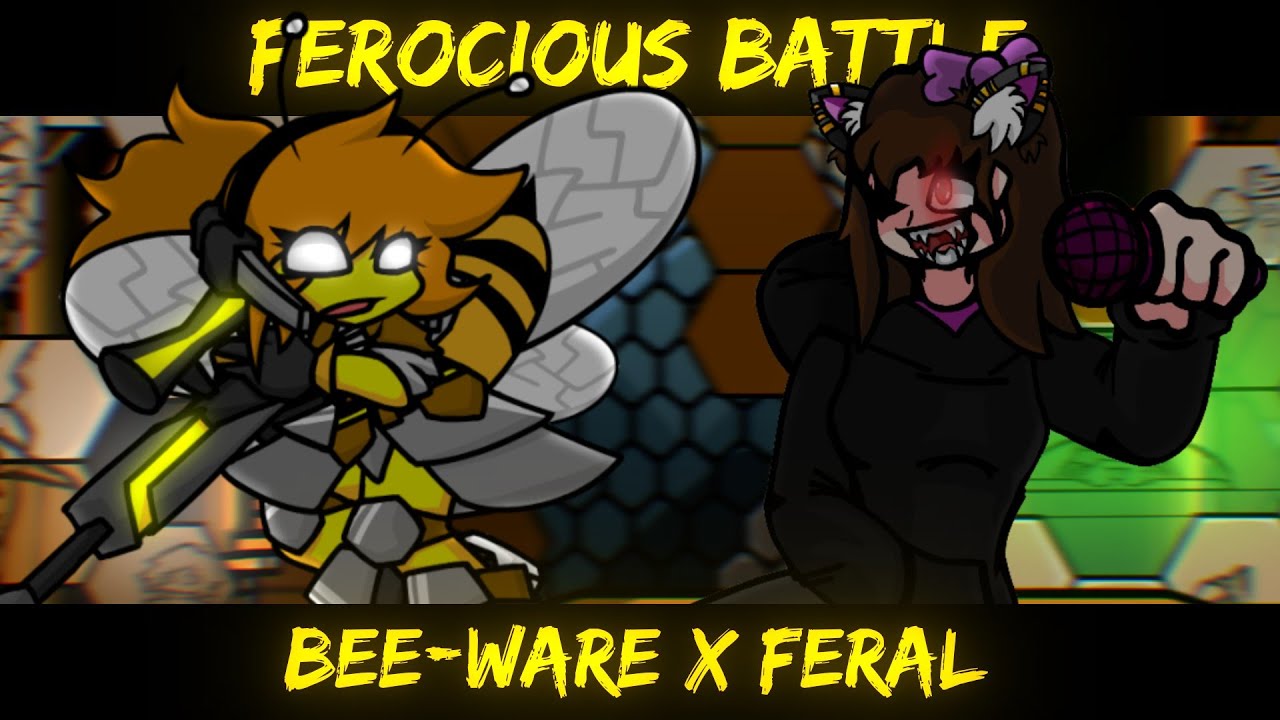 "Ferocious Battle" | Bee-Ware x Feral | Cynthia vs Dizzy Silver [FNF ...
