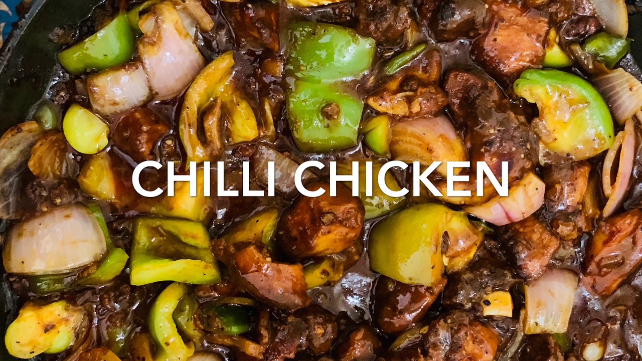 CHILLI CHICKEN 🍗 /Spicy boneless chilli chicken - YouTube