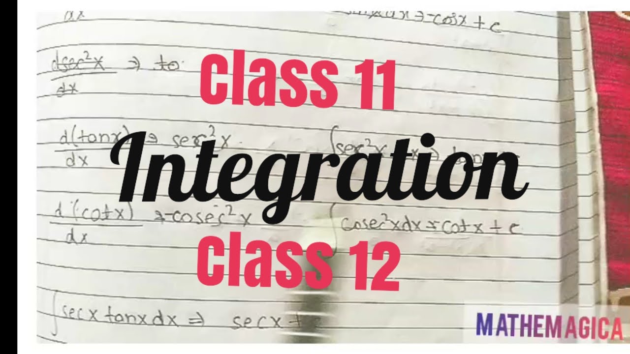 Integration || Introduction | integration formula list ||Class 11-12 ...