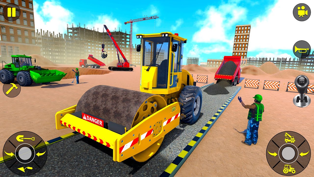 Town Construction Simulator 3D - Dumper Truck and Excavator Driver - Android Gameplay - YouTube