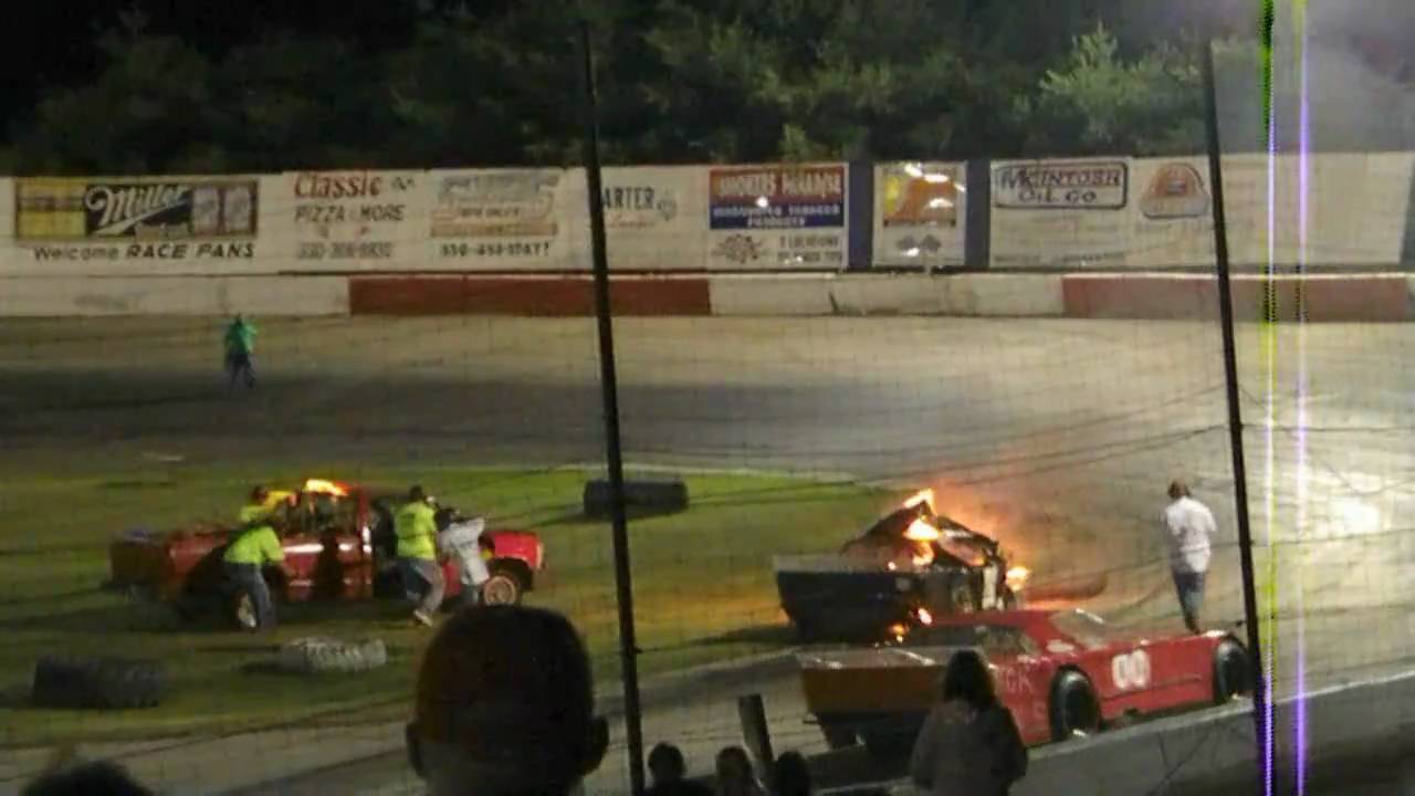 Midvale Late Model Crash - YouTube
