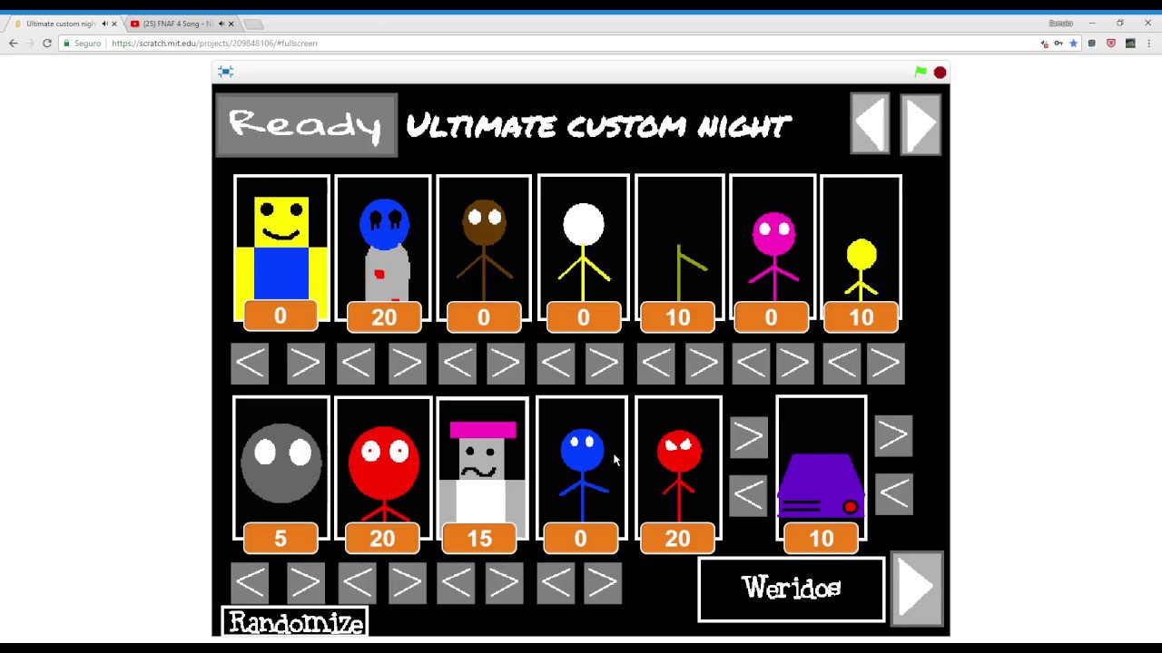 ultimate custom night on scratch - YouTube