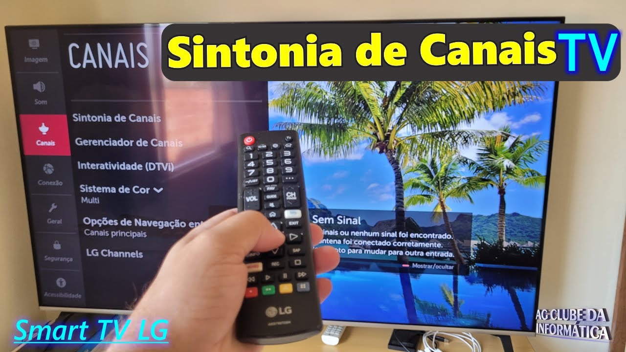 Como SINTONIZAR CANAL DIGITAL na SMART TV LG - YouTube