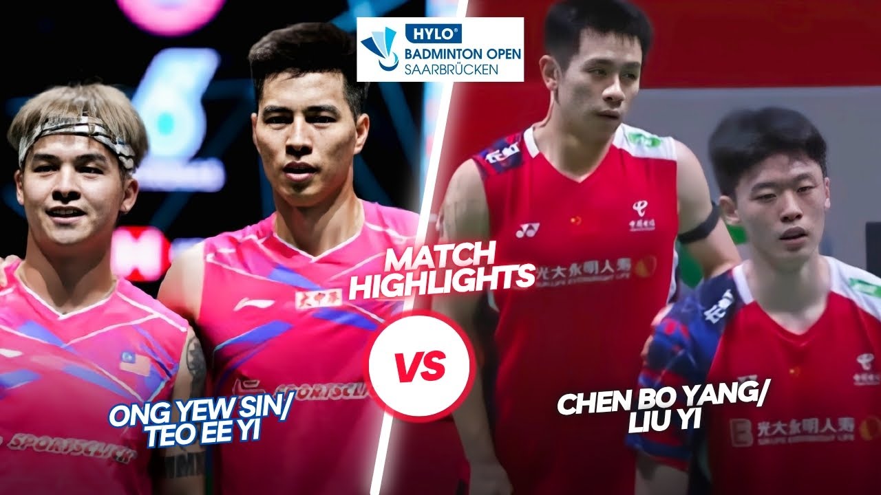 Amazing‼️‼️Ong/Teo (MAS) vs Chen Bo Yang/Liu Yi (CHN)‼️‼️Hylo Badminton ...