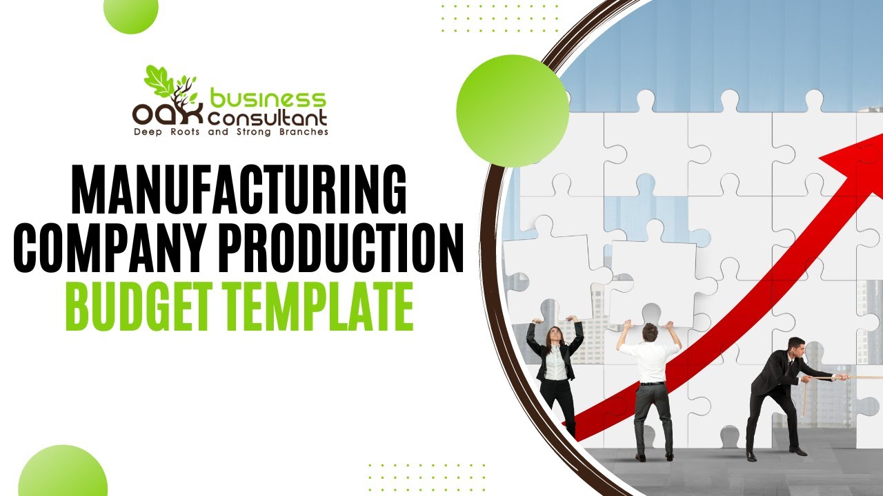Manufacturing Company Production Budget Template - YouTube