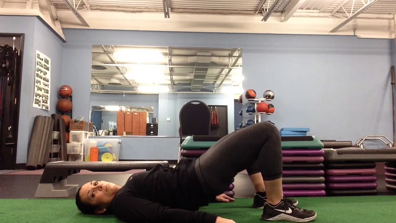 Supine Hip Press - YouTube