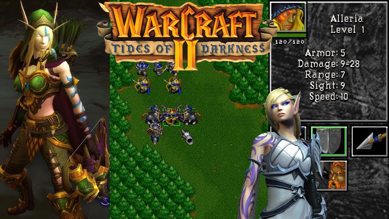 Alleria Windrunner en Warcraft 2 | Primera aparición en la saga - YouTube