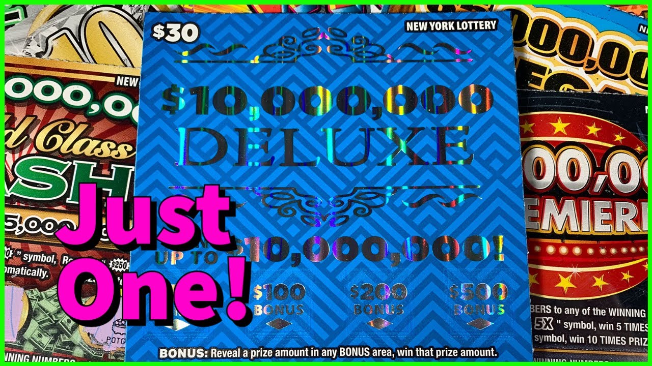$10,000,000 Deluxe! New York Lottery Scratch Off Ticket! Most Expensive ...