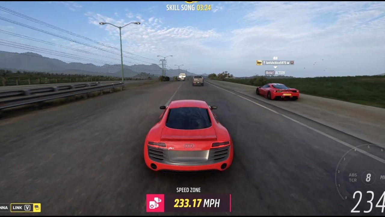 Racing Ferrari 488 on freeway - YouTube