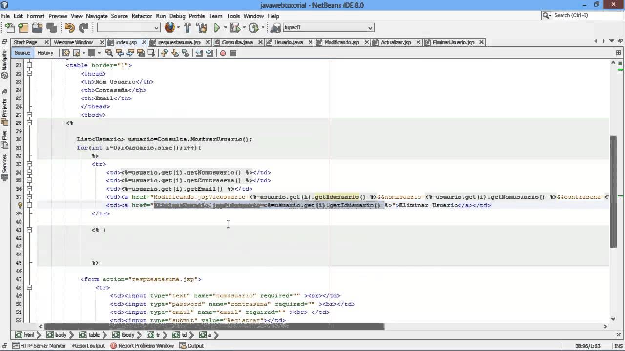 Java Web Desde Cero En Netbeans Jsp Y Mysql Borrar Registros Hot Sex Picture