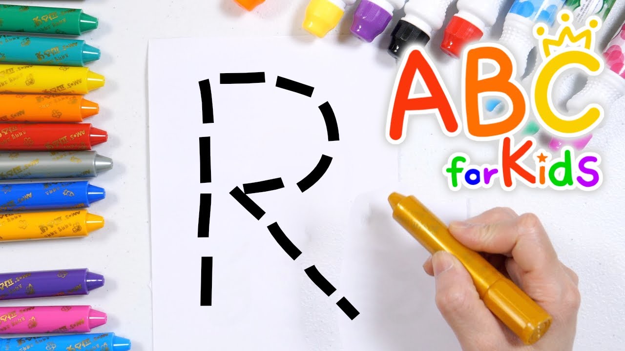 ABC for kids | Letter Tracing | Learn the alphabet by writing R with ...