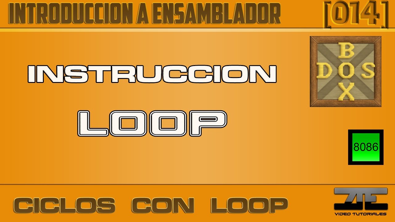 [014] Instruccion LOOP en Ensamblador TASM | Programacion Basica con ...