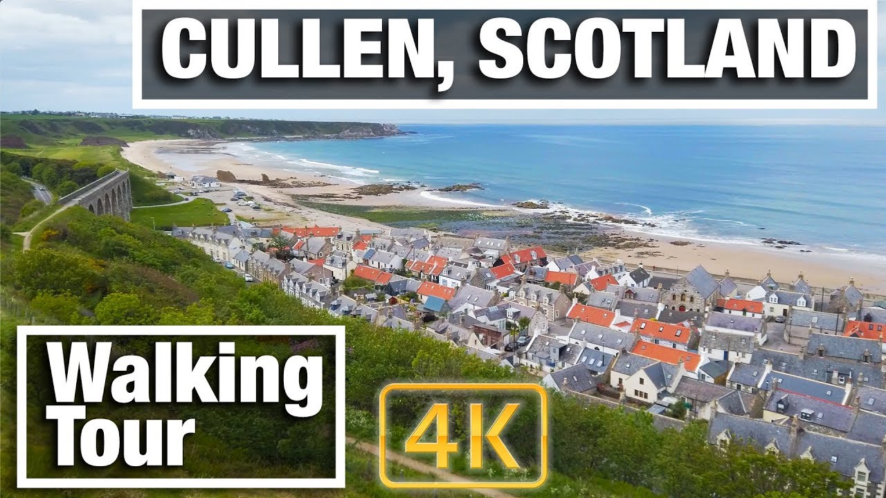 4K City Walks: Cullen, Scotland Virtual Walk on Moray Firth - YouTube