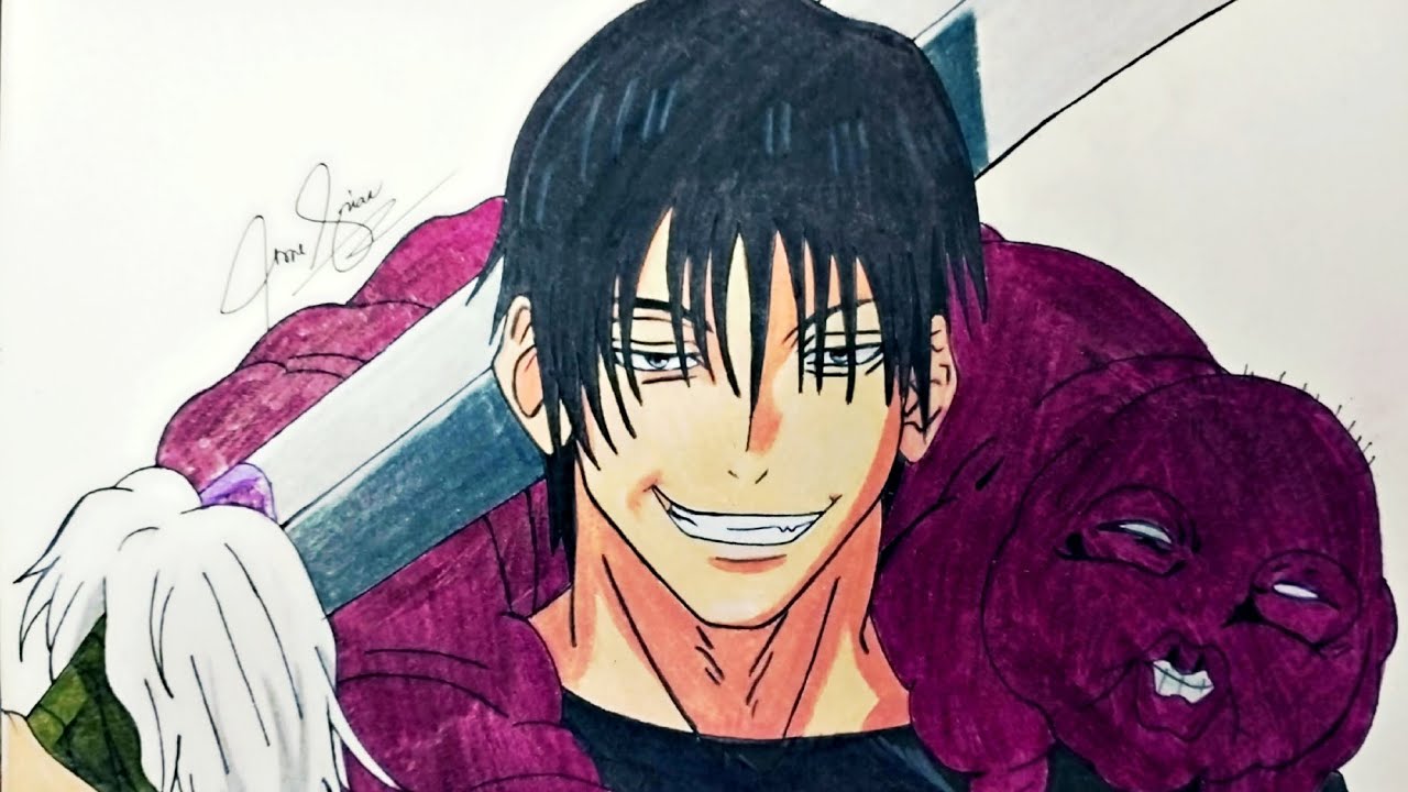 Drawing Toji Fushigoru|Anime Drawing|Jujutsu Kaisen - YouTube