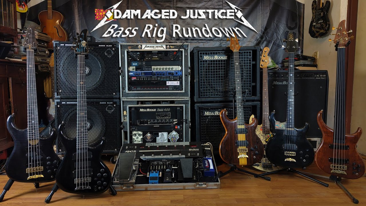 Damaged Justice Metallica Tribute Bass rig rundown (sort of) Alembic ...