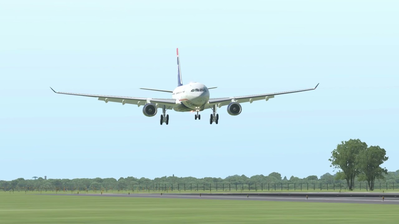 #Swiss001Landing | PERFECT SMOOTH BUTTER LANDING US AIRWAYS A330 IN ...