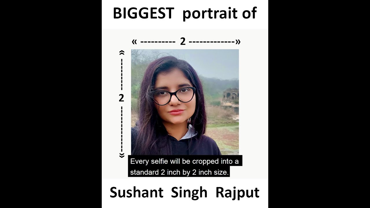 Biggest Portrait of SSR #selfie4ssr #justice4ssr #sushantsinghrajput ...