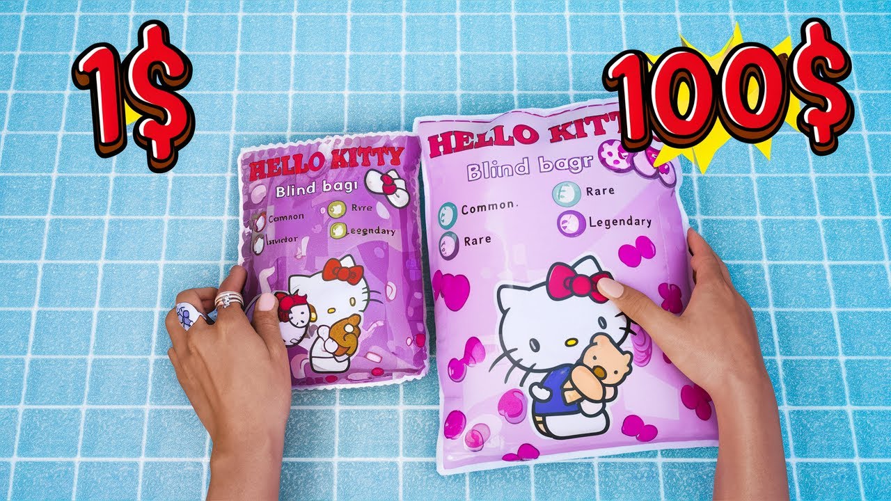 1$ vs 100$ Hello Kitty Blind Bag Battle! Which is Worth It? - YouTube