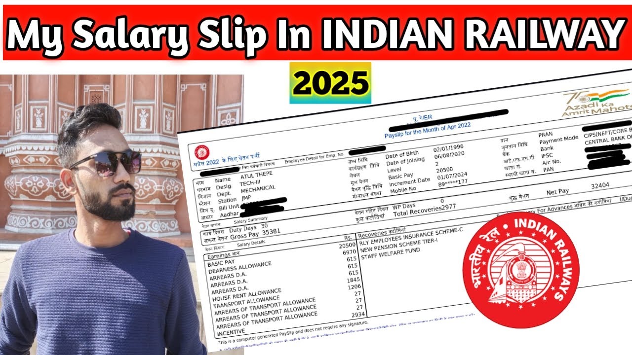 Railway Group D Salary and Benefits in 2025 l salary slip #salary # ...