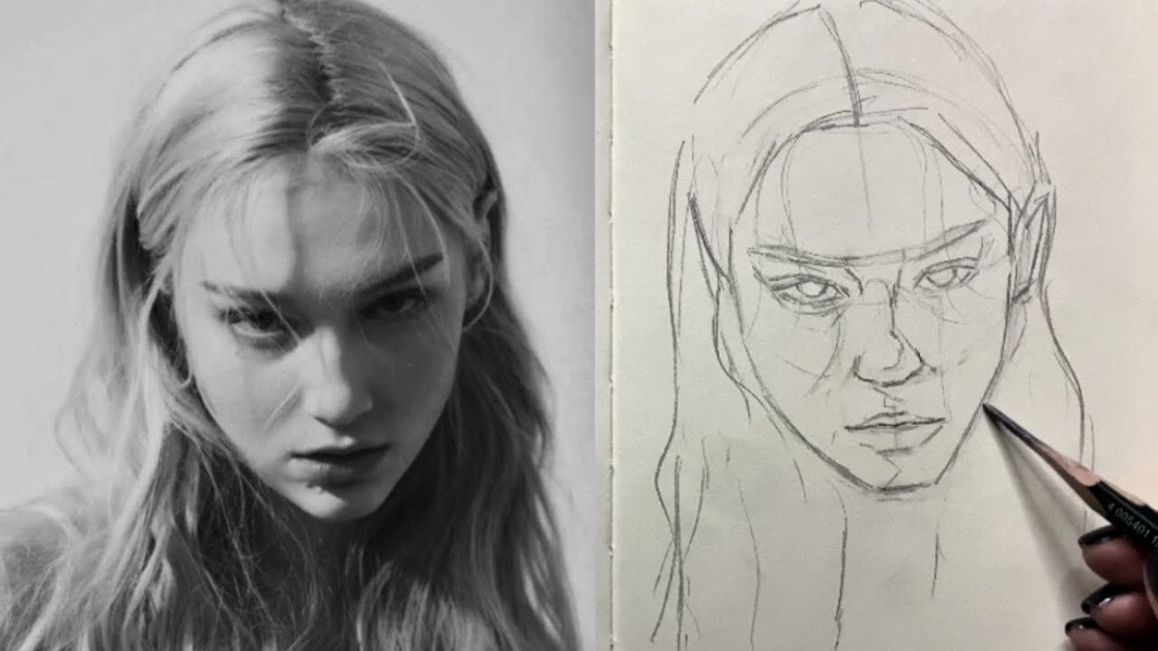 How to Draw face using the Loomis method (For Beginners) - YouTube