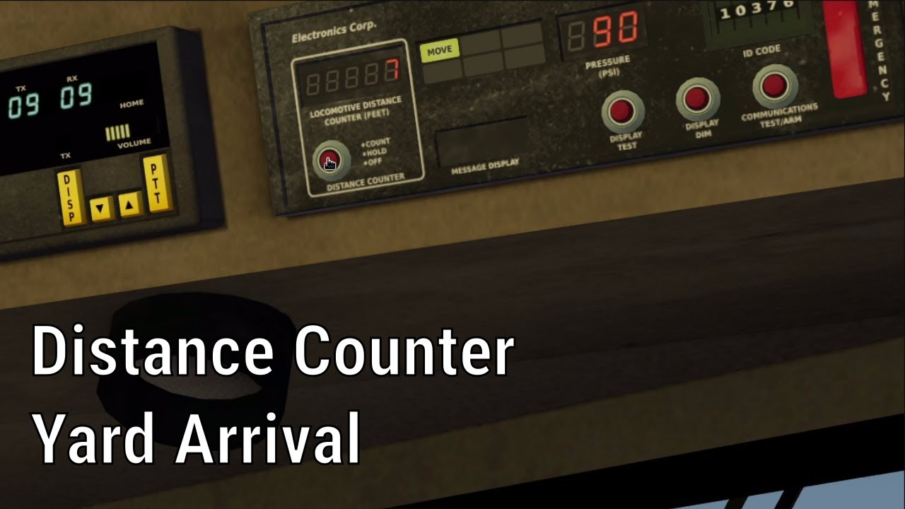 Mastering the Distance Counter: Yard Arrival - RunOnRails simulator ...