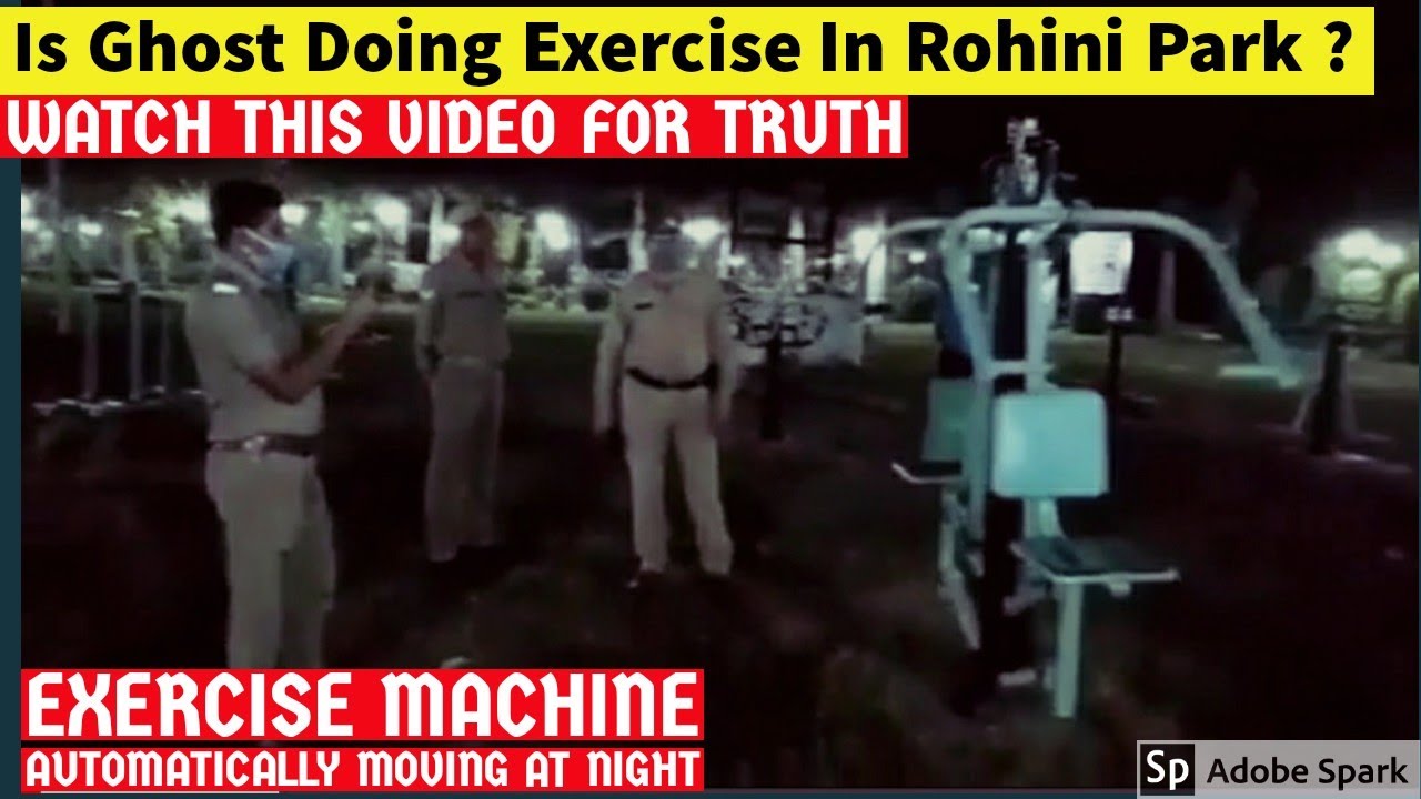 Ghost doing exercise at Rohini Japanese park..must watch the video for ...
