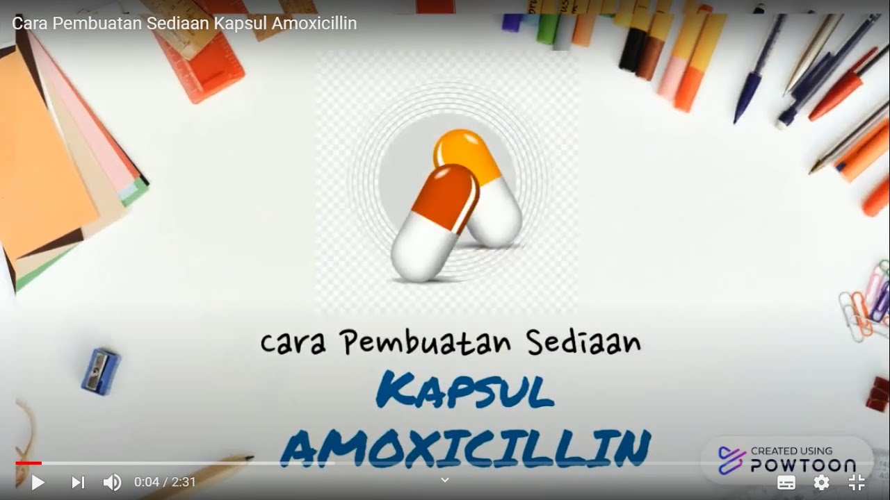 Cara Pembuatan Sediaan Kapsul Amoxicillin - YouTube