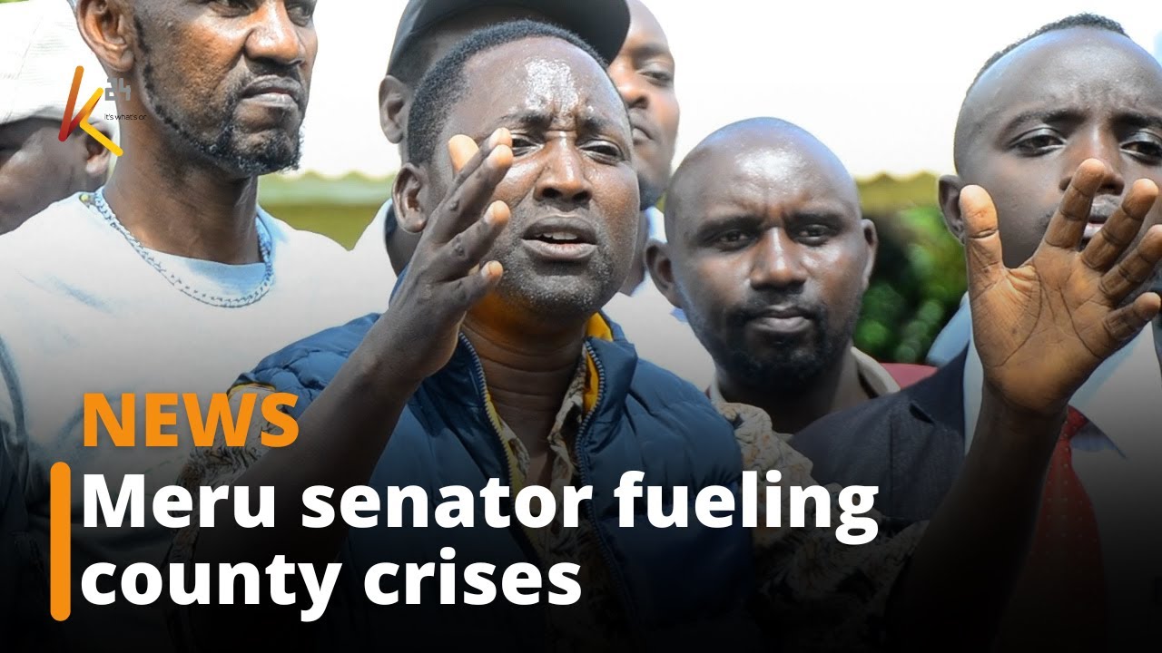 Residents blame Meru senator for fueling county crises - YouTube