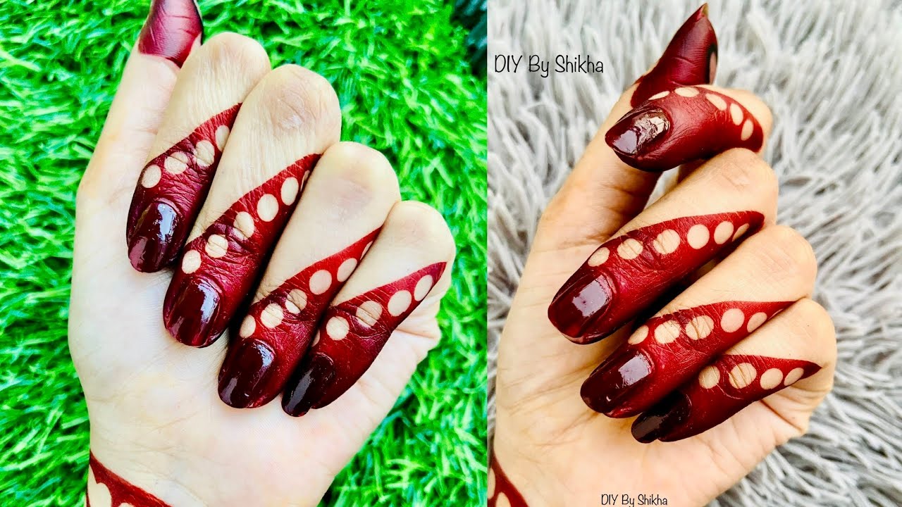 Amazing Finger tips mehndi 😳 || beautiful finger tips mehndi trick ...