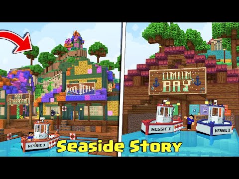 Pelabuhan Baru dan Menjelajahi Pulau di MCPE Seaside Story Part 3 - YouTube