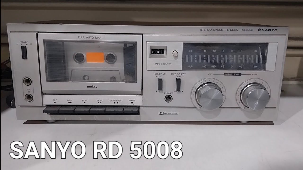 SANYO RD 5008 CASSETTE DECK - YouTube