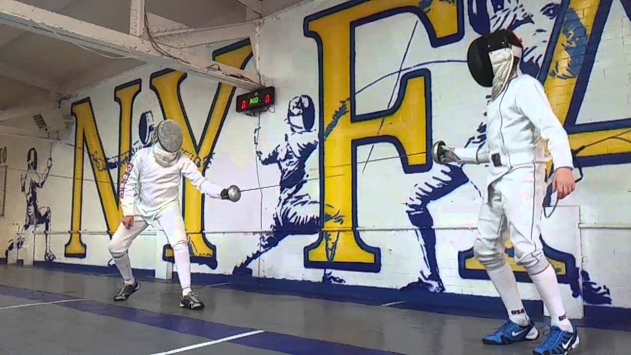 Brooklyn fencing prodigy Ethan Kushnerik doin' work - YouTube