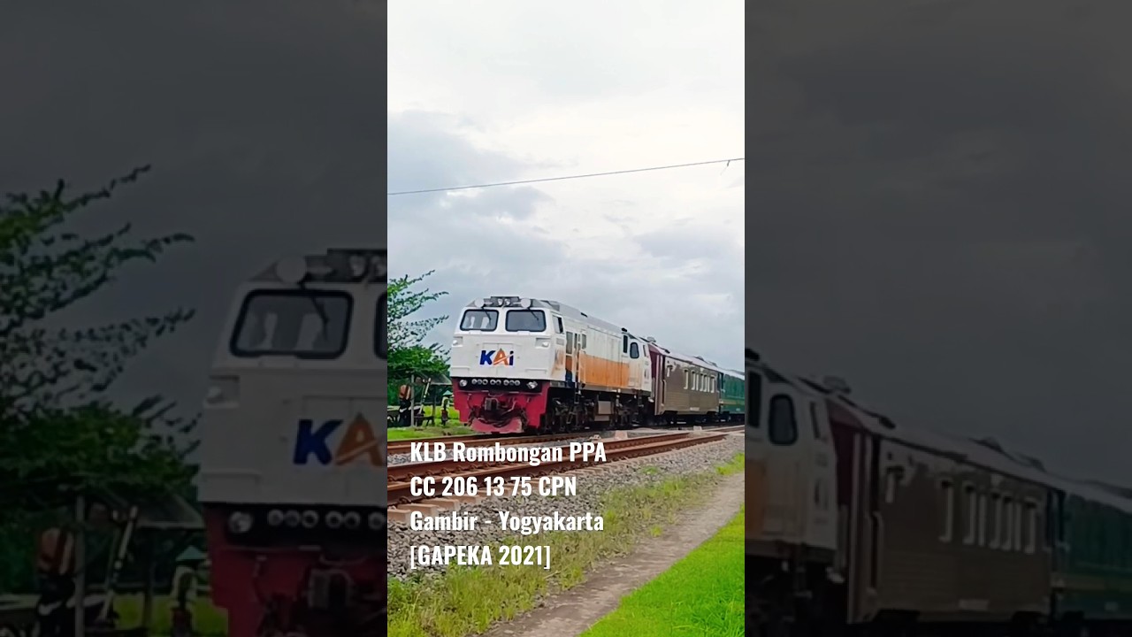 Kereta Api KLB Rombongan PPA Tujuan Yogyakarta #shorts #keretaapi - YouTube