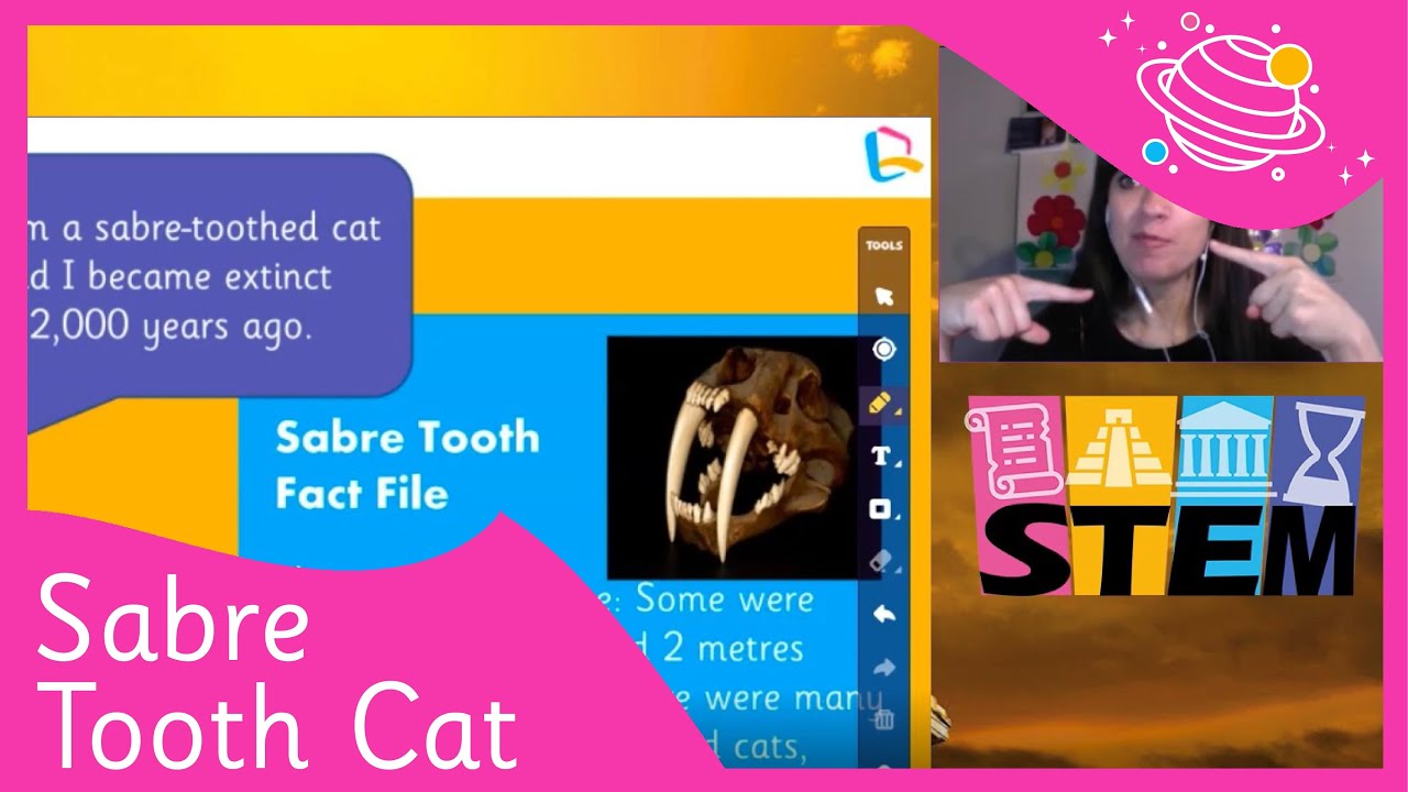 Sabre Toothed Cat | Fun History | Facts for Kids | Learning - YouTube
