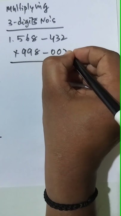 MATHS TRICK - MULTIPLYING 3 DIGITS NUMBERS - YouTube