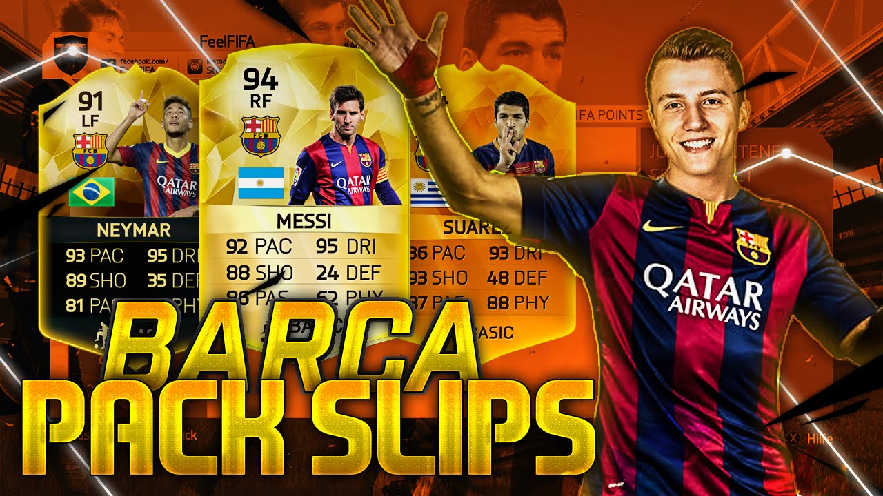 FIFA 16 : "MSN" SPECIAL PACK SLIPS !!! - YouTube