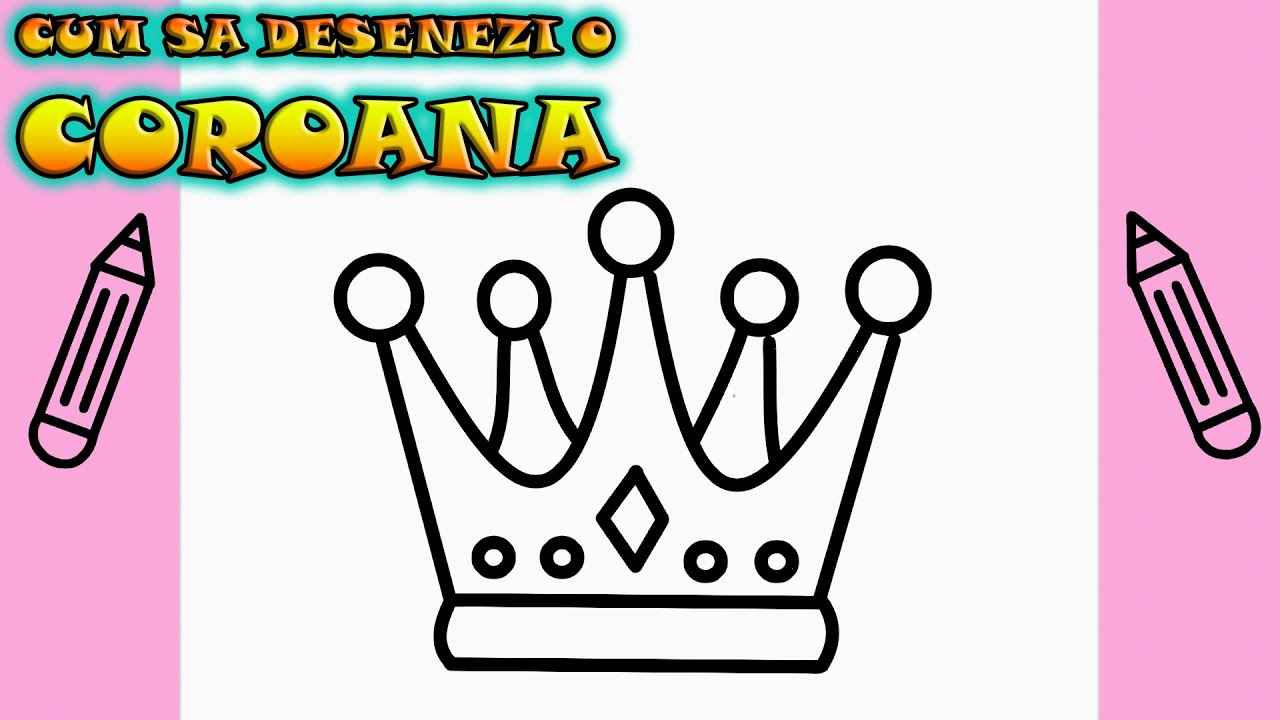 Cum Sa Desenezi O COROANA | Deseneaza Singur | Invata Usor sa Desenezi ...