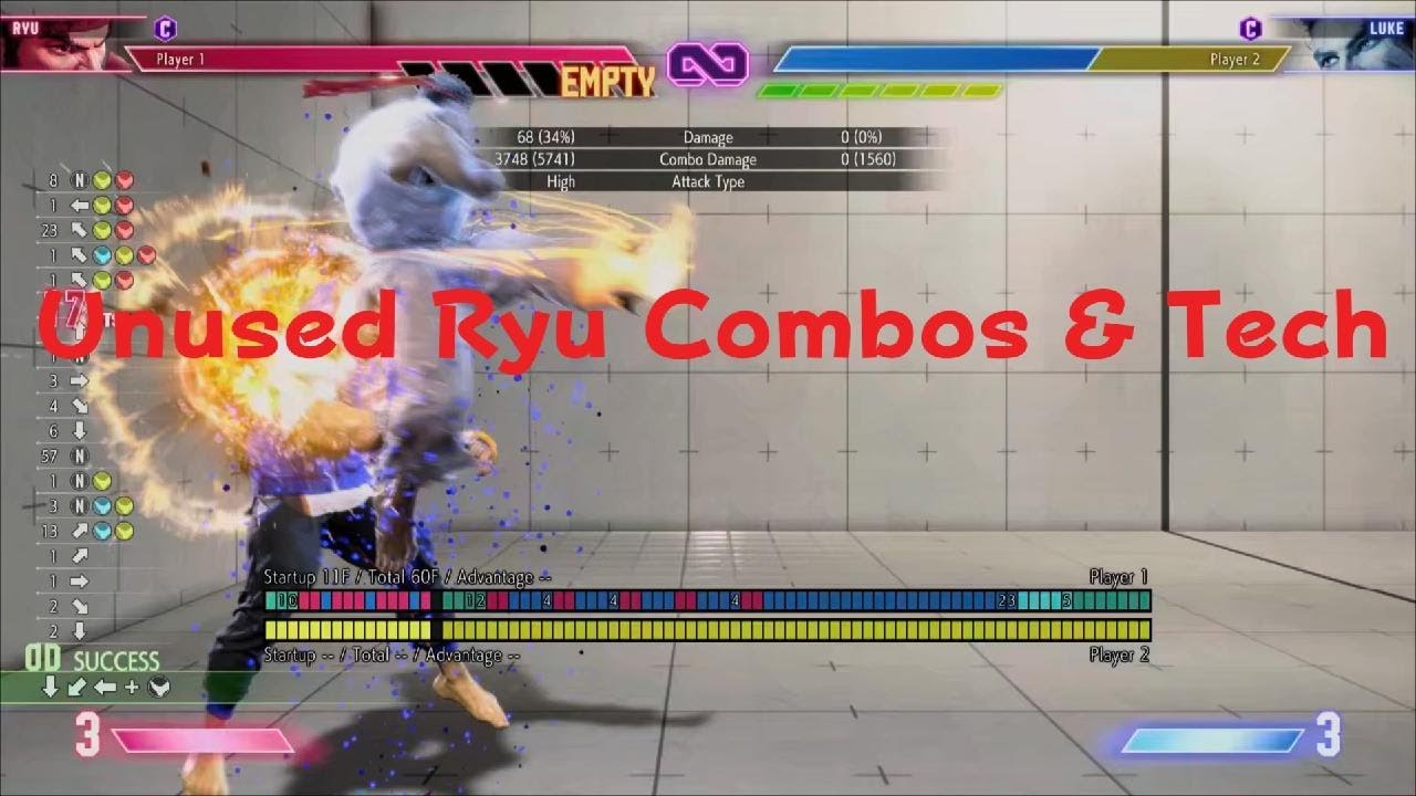 SF6 Ryu - Unused Tech - YouTube